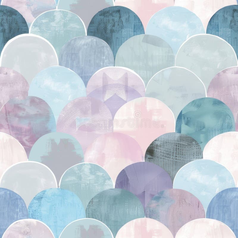 Pastel Geometric Circles Abstract Background with Subtle Texture Stock ...
