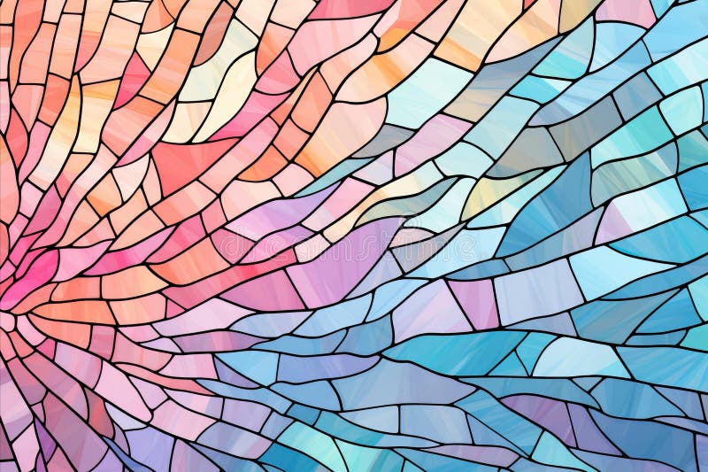 Pastel Geometric Mosaic Pattern in Soft Shades for Backgrounds and ...