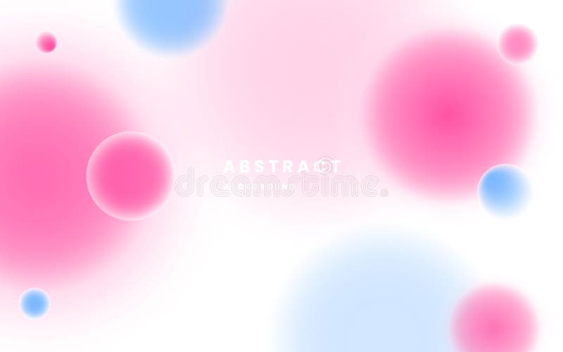 Pastel Gradient Abstract Background with Soft Blurred Bubbles. Stock ...