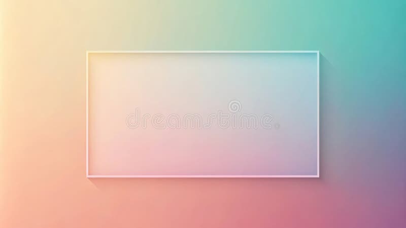 Pastel Gradient Background with Simple White Rectangular Frame Ideal ...