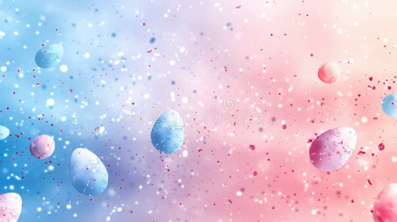 Pastel Gradient Background with Subtle Easter Egg Silhouettes Scattered ...
