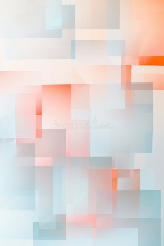 Pastel Gradient Rectangles in Grid Pattern on White Background Stock ...