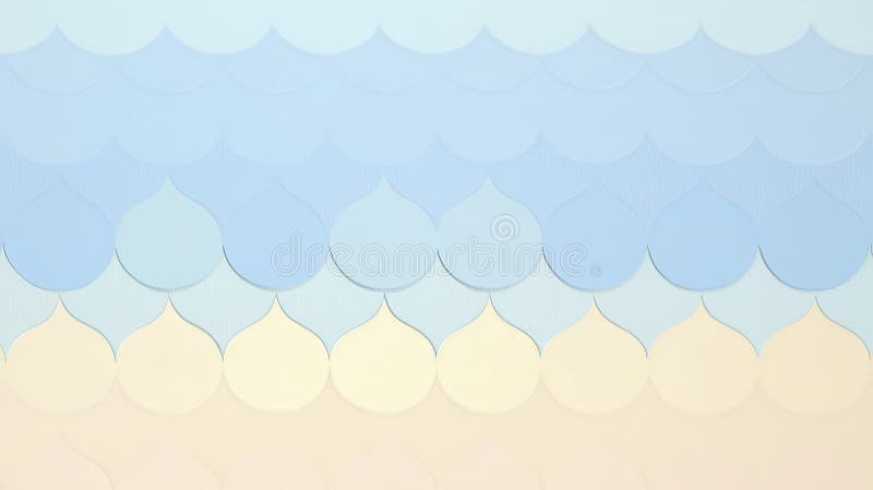 Pastel Gradient Scalloped Pattern with Overlapping Layers Stock ...