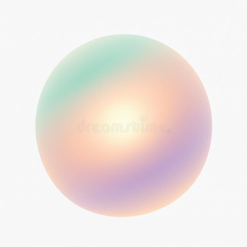 Pastel Gradient Sphere Abstract Background Stock Illustration ...