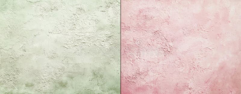 Pastel Green and Pink Textured Backgrounds are Combined in a Split ...