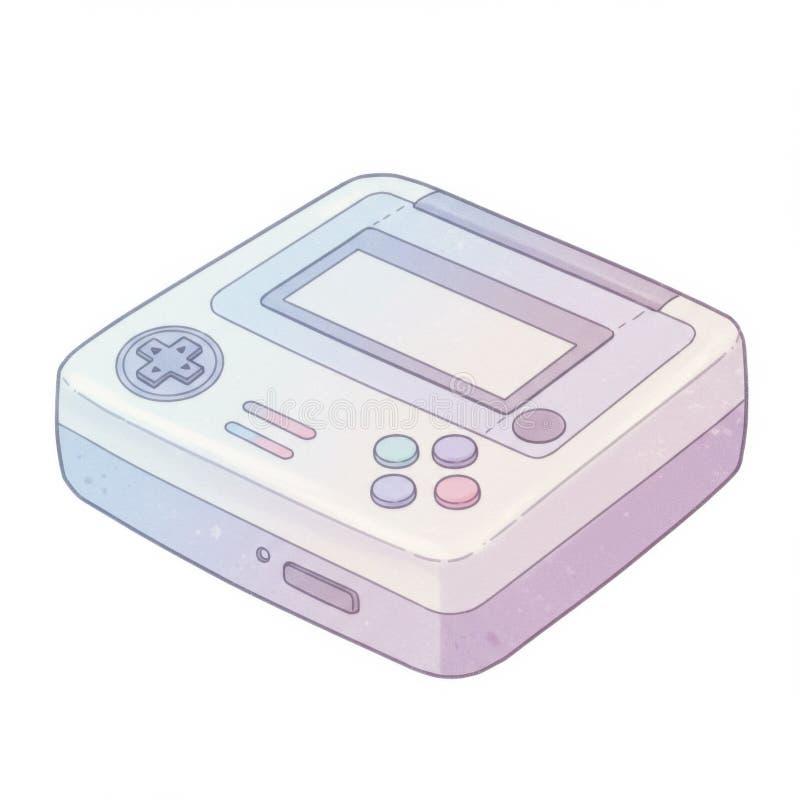 Pastel Handheld Game Console Pixel Art Illustration Stock Illustration ...