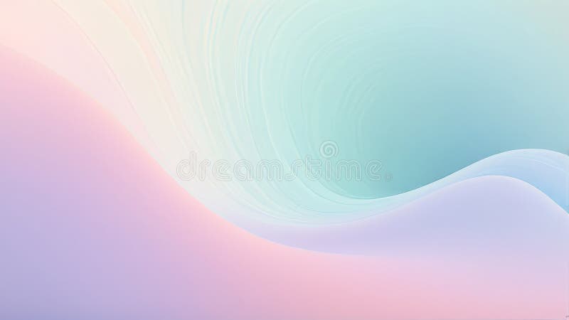 Pastel Illustration of Swirling Waves and Wind. Stock Photo - Image of ...