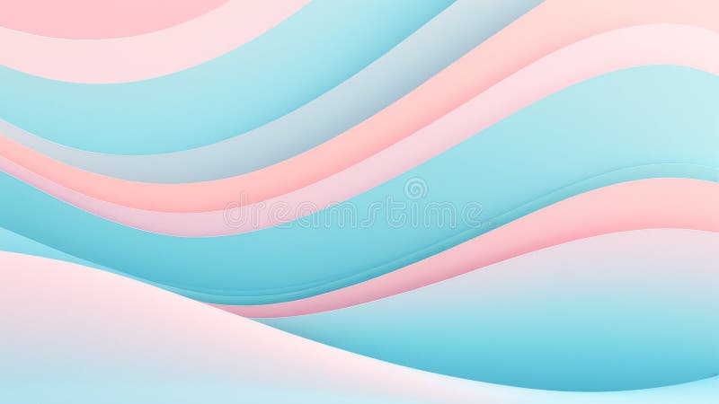 Pastel Illustration of Swirling Waves and Wind. Stock Photo - Image of ...