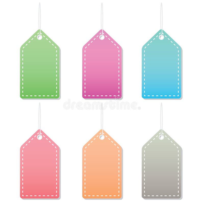 Multi Color Label stock vector. Illustration of retail - 13572047