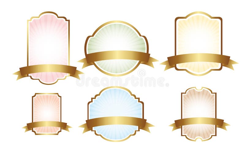 Pastel labels stock illustration. Illustration of scrapbook - 4856912