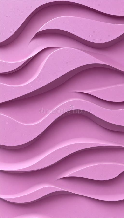 Pastel Lavender 3D Wave Texture Elegant Minimalist Background, Ideal ...
