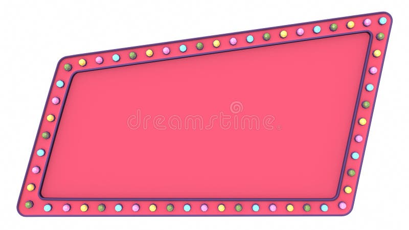 Pink Marquee Light Board Stock Illustrations – 166 Pink Marquee Light ...