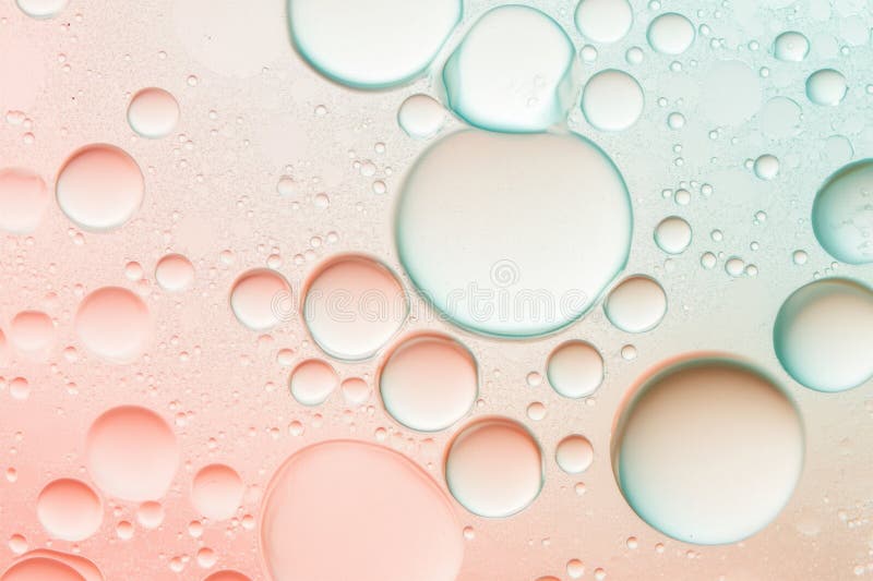 Pastel Light Gradient with Transparent Bubbles, Retro Aesthetic ...
