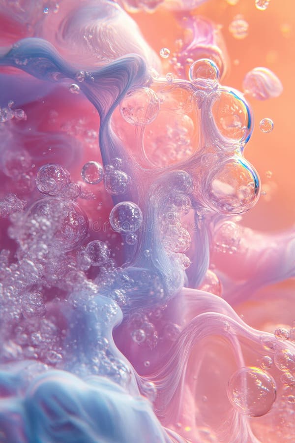Pastel Liquid Art, Beautiful Artwork Featuring Swirling Pastel-colored ...