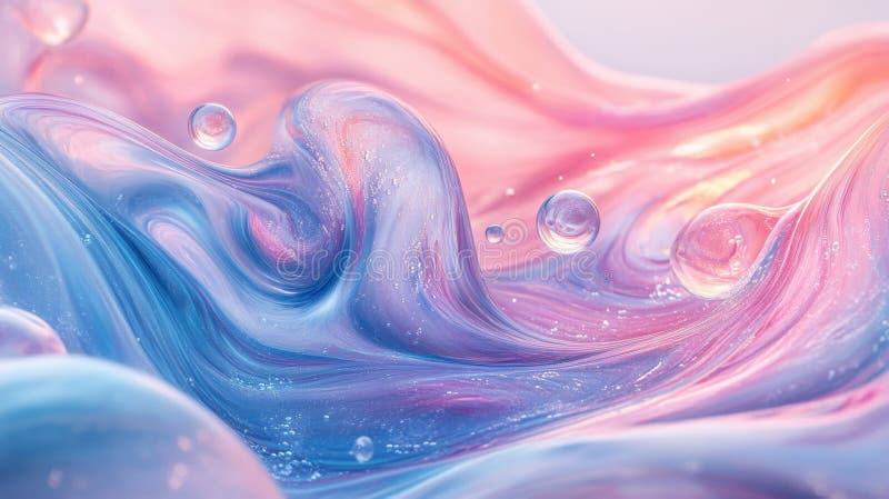 Pastel Liquid Art, Beautiful Artwork Featuring Swirling Pastel-colored ...
