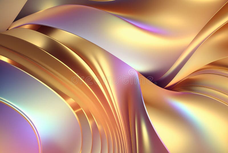 Pastel Liquid Waves Abstract Background. Generative AI Stock ...