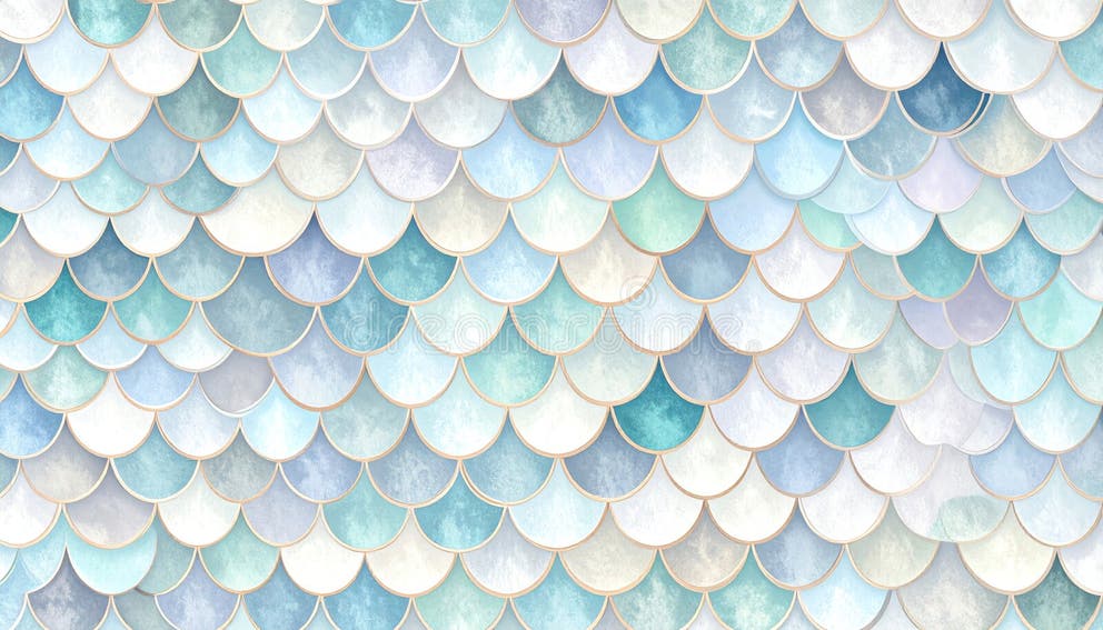 Pastel Mermaid Scales Pattern Background Stock Image - Image of wedding ...