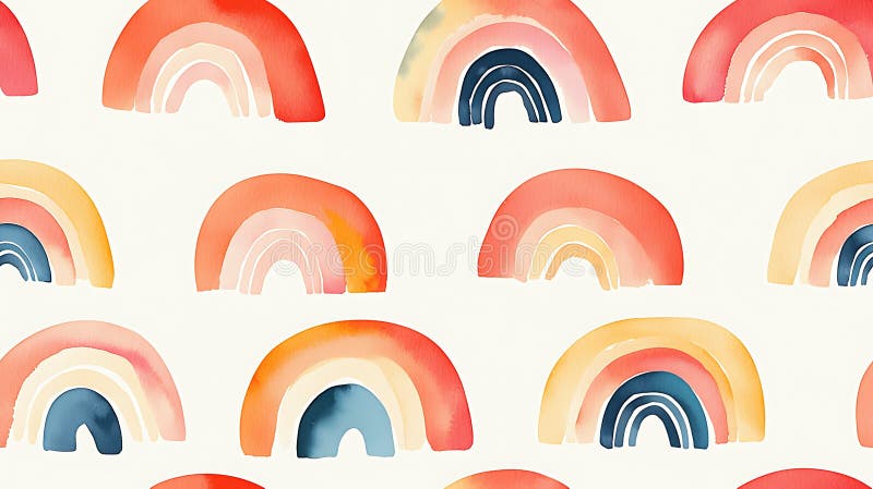 Minimal Rainbow Seamless Pattern Stock Illustrations – 7,910 Minimal ...