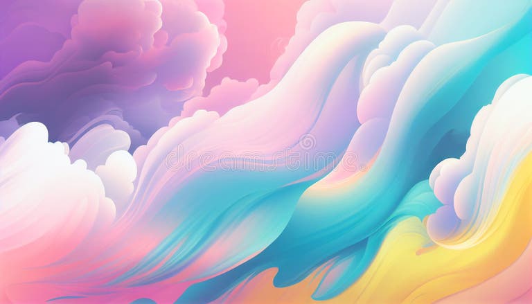 Pastel Mix Color Background. Generative AI Stock Illustration ...