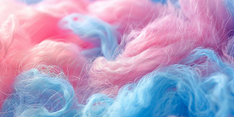 Pastel Multi-colored Wool or Fur in Delicate Shades. Artificial ...