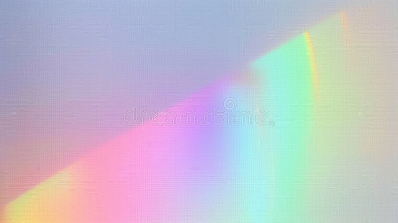 Pastel Neon Rainbow Gradient Light Effect on White Wall with ...