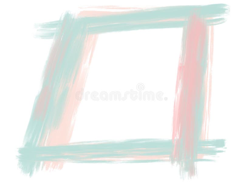 Pastel Oil Painting Brush Texture Geometric Rectangle Shape Elements ...