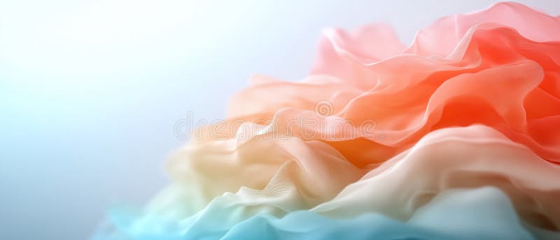 Pastel-Colored Silk Fabric with Soft Waves and Folds – a Delicate and Elegant Texture Stock ...