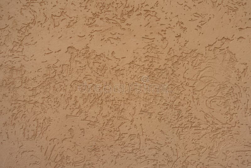 Pastel Orange Decorative Plaster Coating of Wall Stock Image - Image of ...