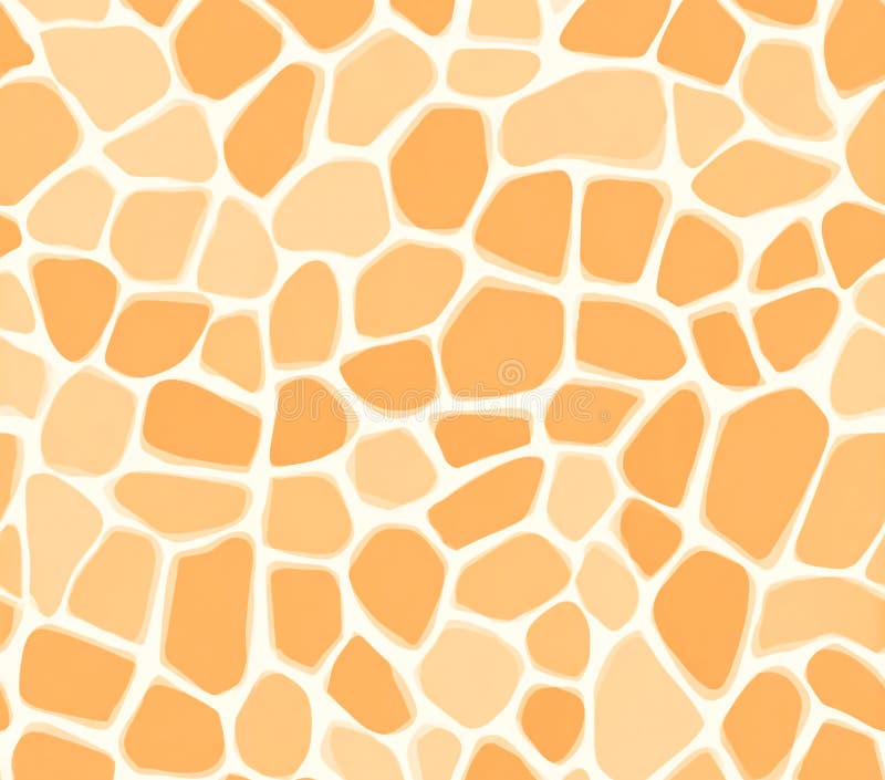 Pastel Orange Giraffe Print Seamless Texture Pattern for Design ...