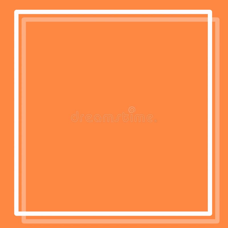 Pastel Orange Scene with Frame for Website Design, Print Media. Stock ...