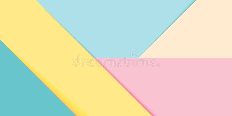 Pastel Paper Background, Banner Layout Stock Vector - Illustration of ...