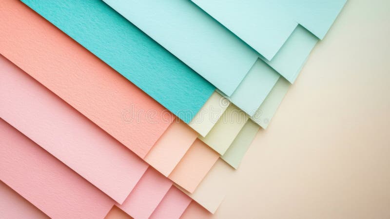 Pastel Paper Textures: Abstract Color Palette Background Stock ...