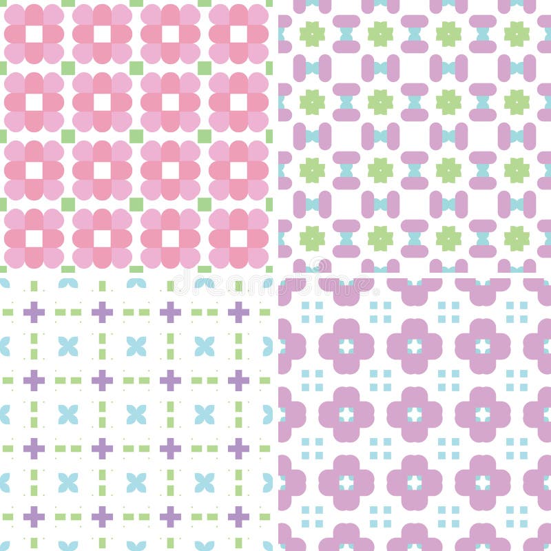 Pastel patterns stock vector. Illustration of purple - 32490347