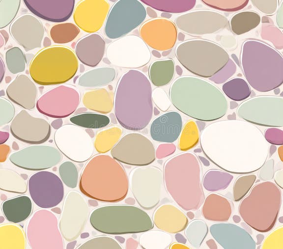 Pastel Pebble Seamless Pattern Vibrant Texture for Design Projects ...