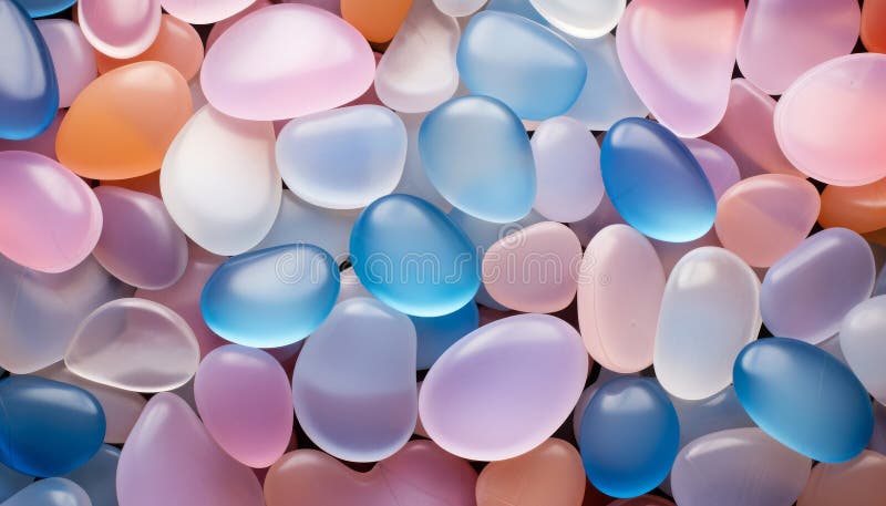 Pastel Pebble Stones with Smooth Texture Abstract Background. Stock ...