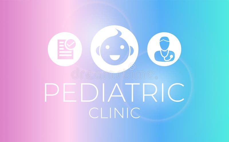 Pastel Pediatric Clinic Background Illustration Stock Vector ...
