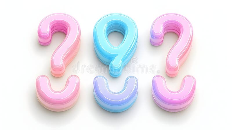 Pastel Question Marks stock illustration. Illustration of background ...