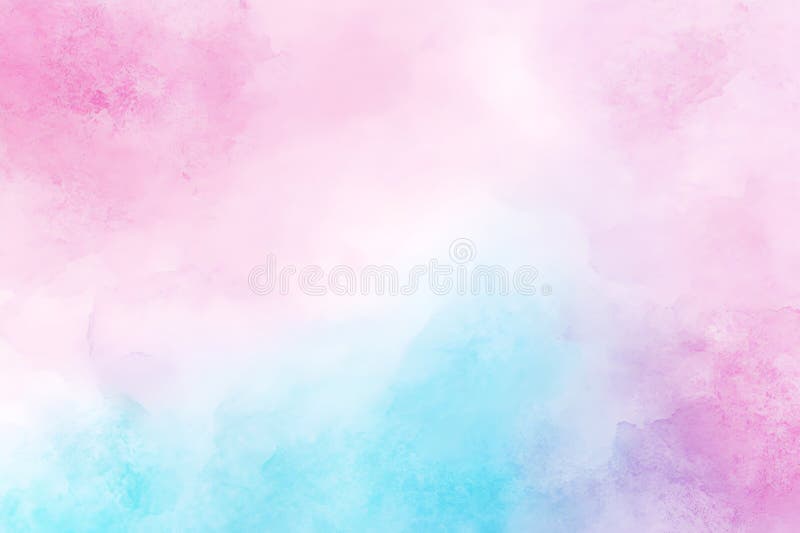 Pastel Pink Blue Watercolor Background Texture Stock Illustration ...