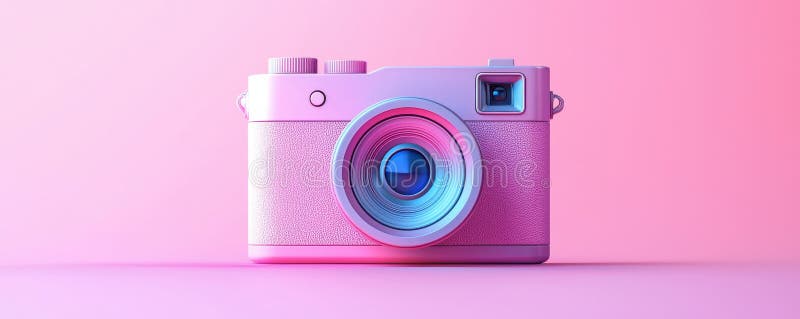 Pastel Pink Camera Against Gradient Background Stock Photos - Free ...