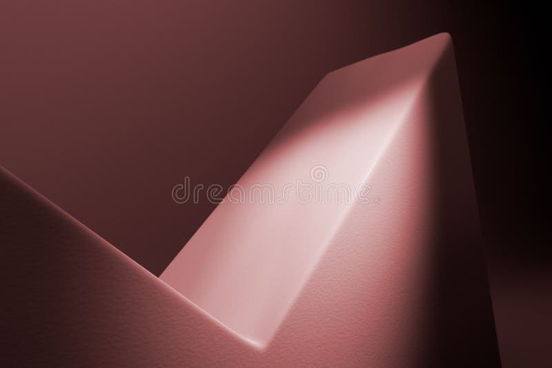 Pastel Pink 3d Render of Abstract Geometric Background or Texture with ...