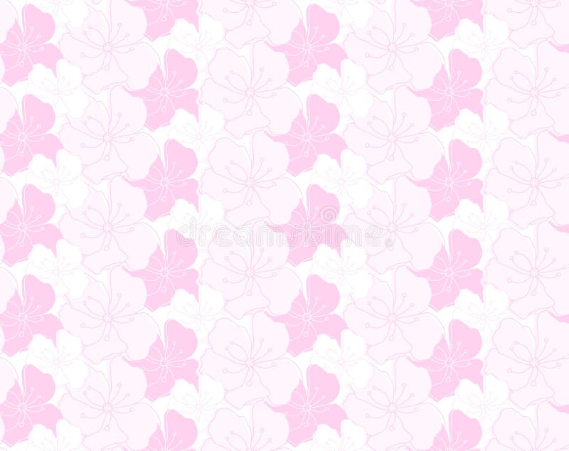 Pastel Pink Floral Pattern Background Stock Vector - Illustration of ...