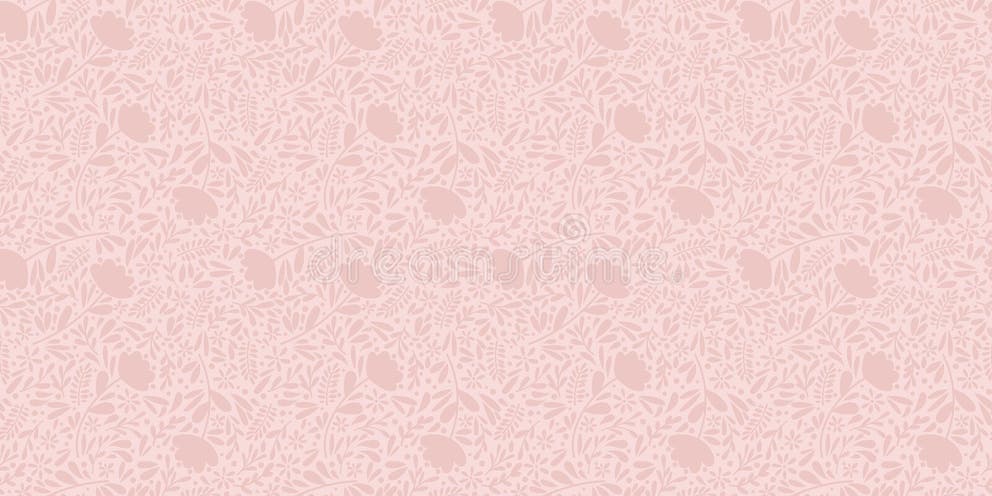 Pastel Pink Flower Texture, Vector Repeat Pattern Background, Small ...