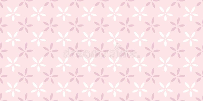 Pastel Pink Flowers Seamless Repeat Pattern Vector Background Stock ...