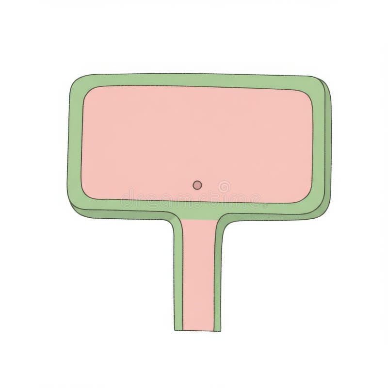 Pastel Pink and Green Blank Plant Label Illustration Stock Illustration ...