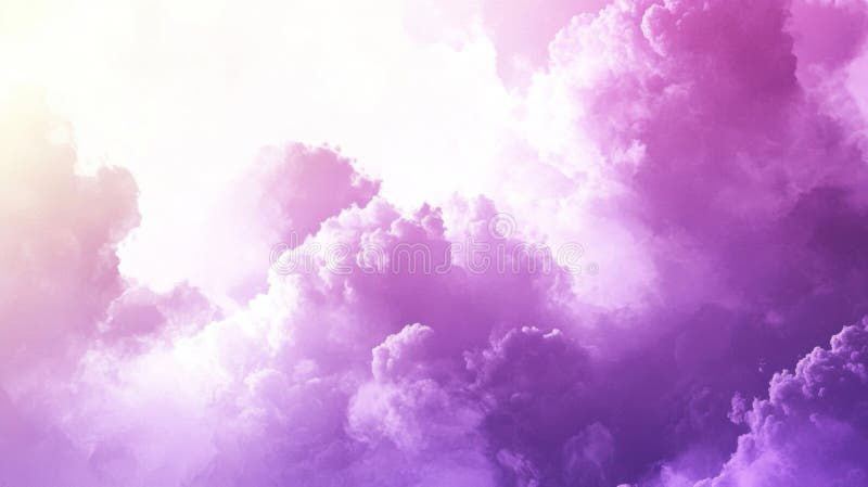 Pastel Pink and Purple Cloudscape Stock Illustration - Illustration of ...