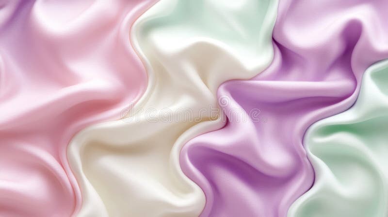 Pastel Pink, Purple, Mint Green and White Silk Fabric Texture ...