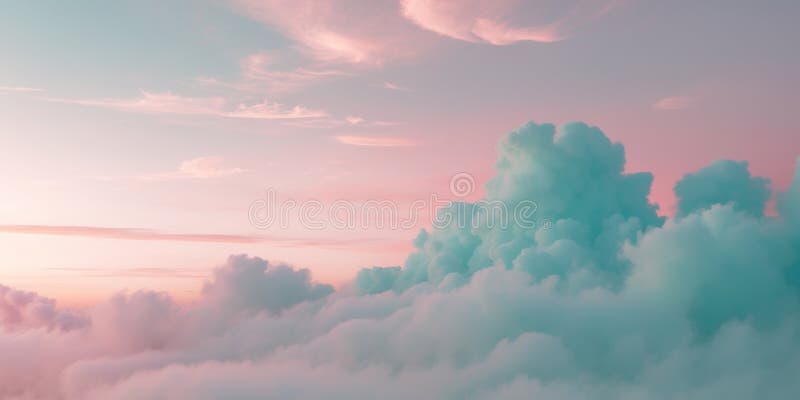 Pastel Pink Teal Sunset Sky Gradient Background Stock Photos - Free ...