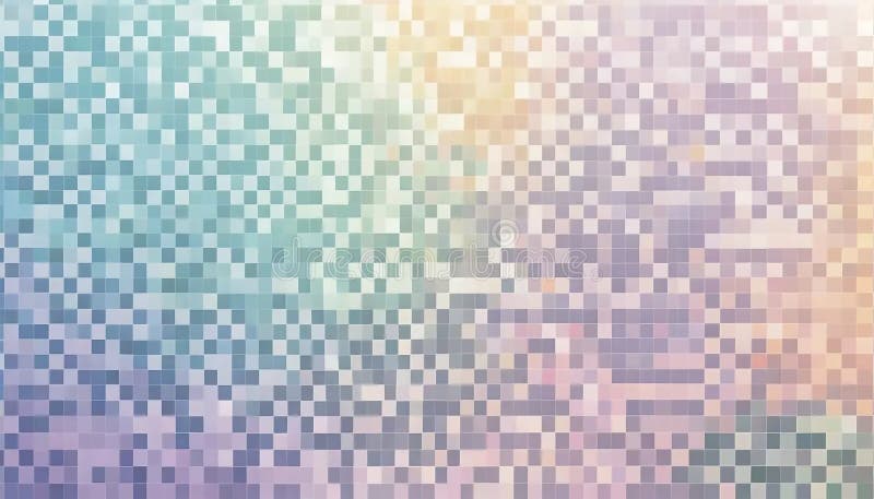 Pastel Pixel Mosaic Background: Abstract Colorful Square Pattern ...