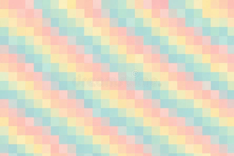 Pastel Pixel Pattern for Spring Design: High-Fidelity Abstract ...