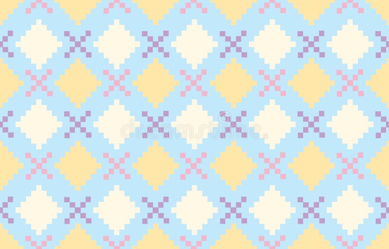 Pastel Pixelated Diamond Pattern Seamless Texture Background Design ...
